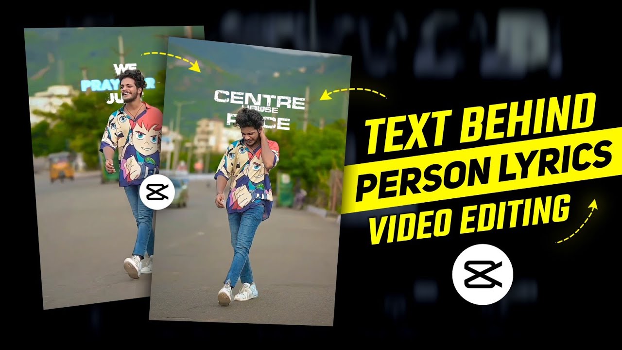 Text Behind Person Lyrics Video Editing In Capcut | Lyrics Behind ...