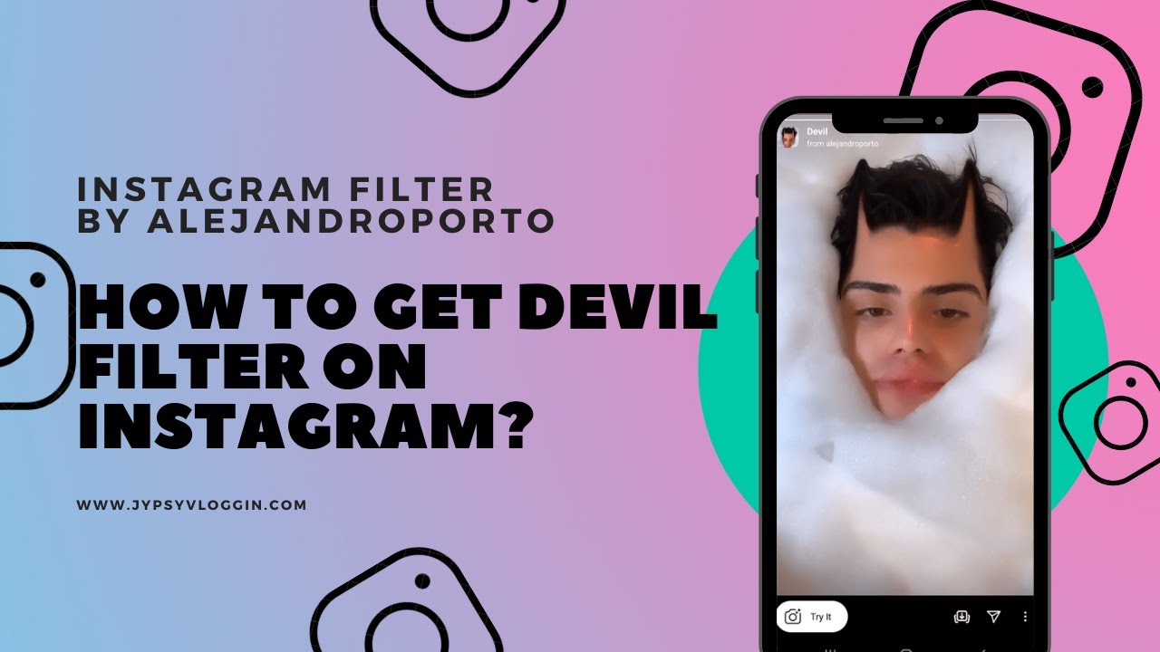 How to get Devil filter on Instagram - YouTube