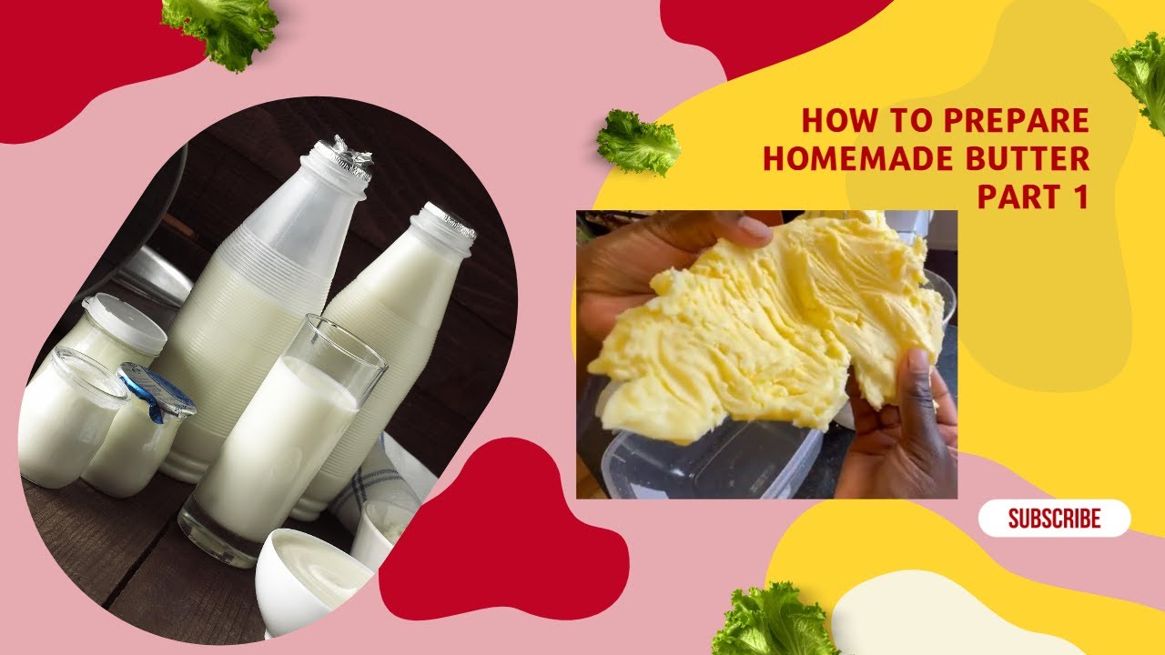 How to prepare your homemade butter part one.#family #learning #uganda ...