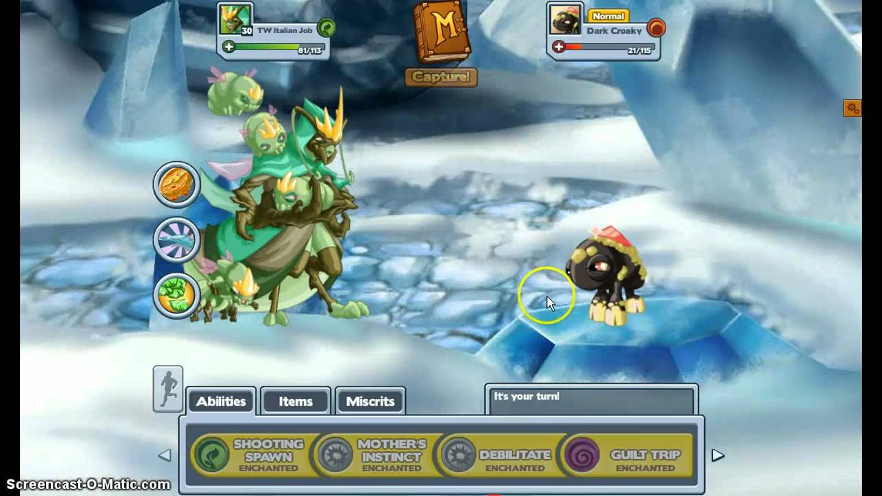 Miscrits: Dark Croaky's Location (Ice Tower,SK) - YouTube