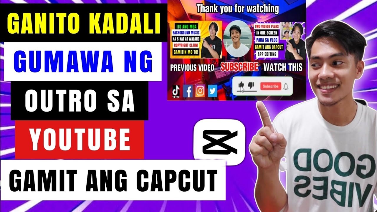 Paano gumawa ng outro sa youtube gamit ang capcut app - YouTube