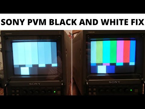 Sony PVM BVM Color Loss Fix (Black and White Issues) - YouTube