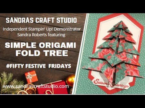 How to create a Simple Origami Fold Tree - YouTube