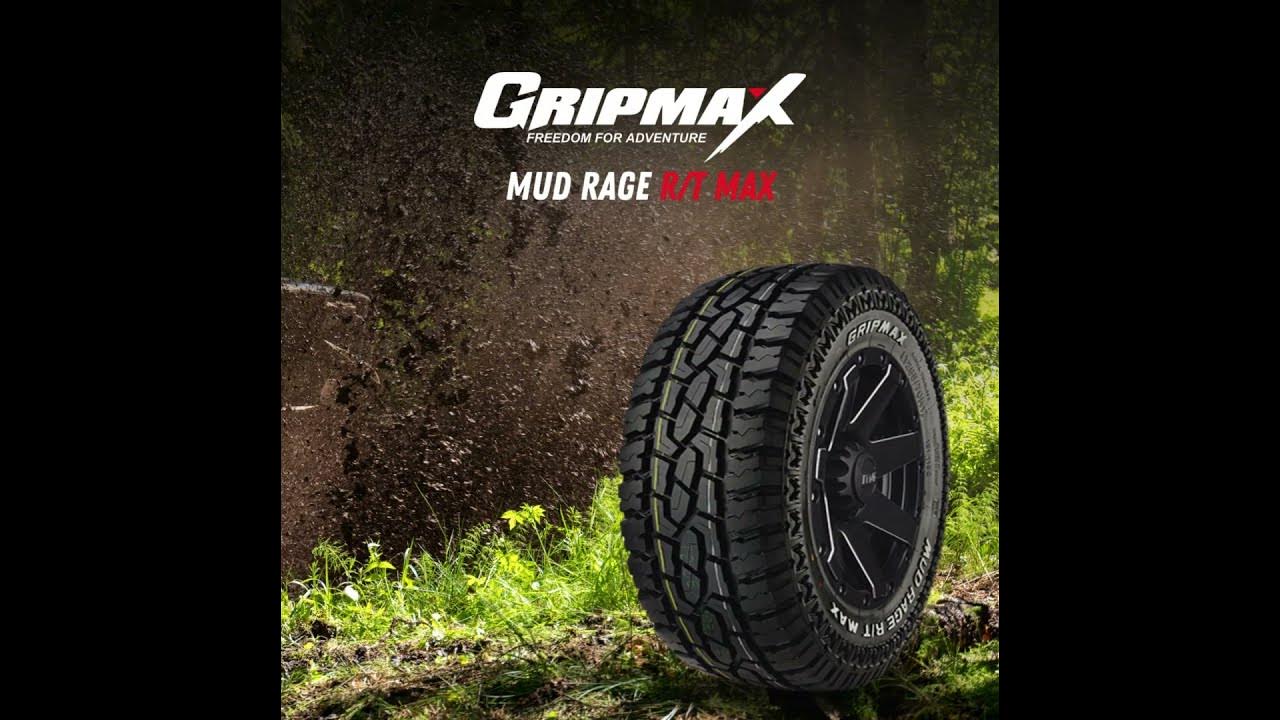 GRIPMAX Mud Rage R/T Max tyre. - YouTube