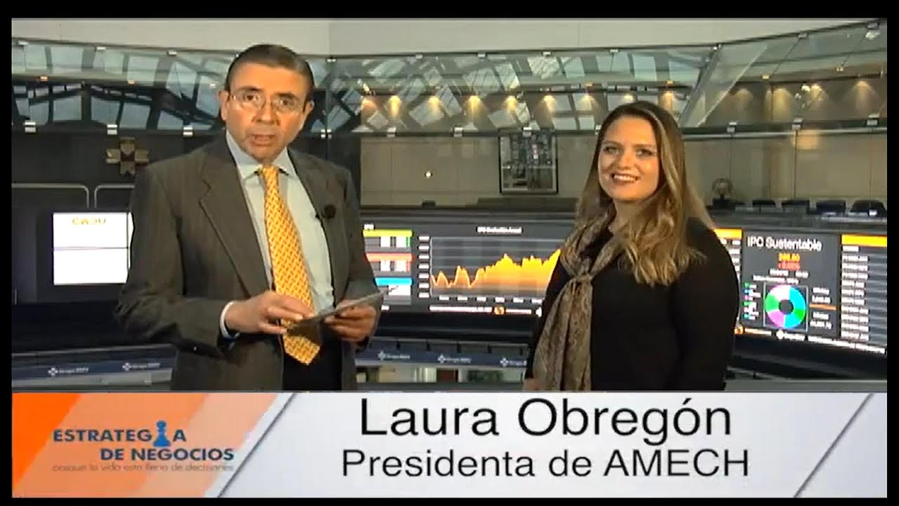 Laura Obregón, Presidente de la AMECH en entrevista para Estrategia De ...