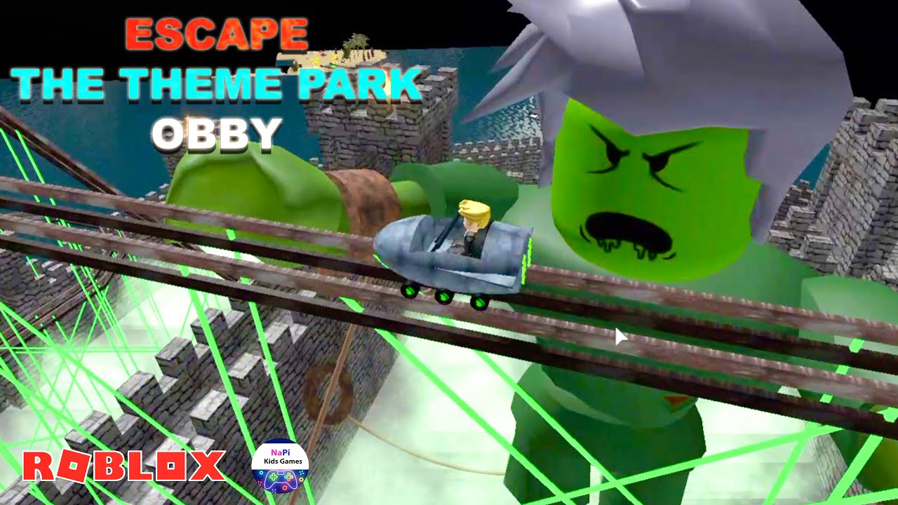 Roblox ESCAPE THE THEME PARK 2 | NaPi Kids Games - YouTube