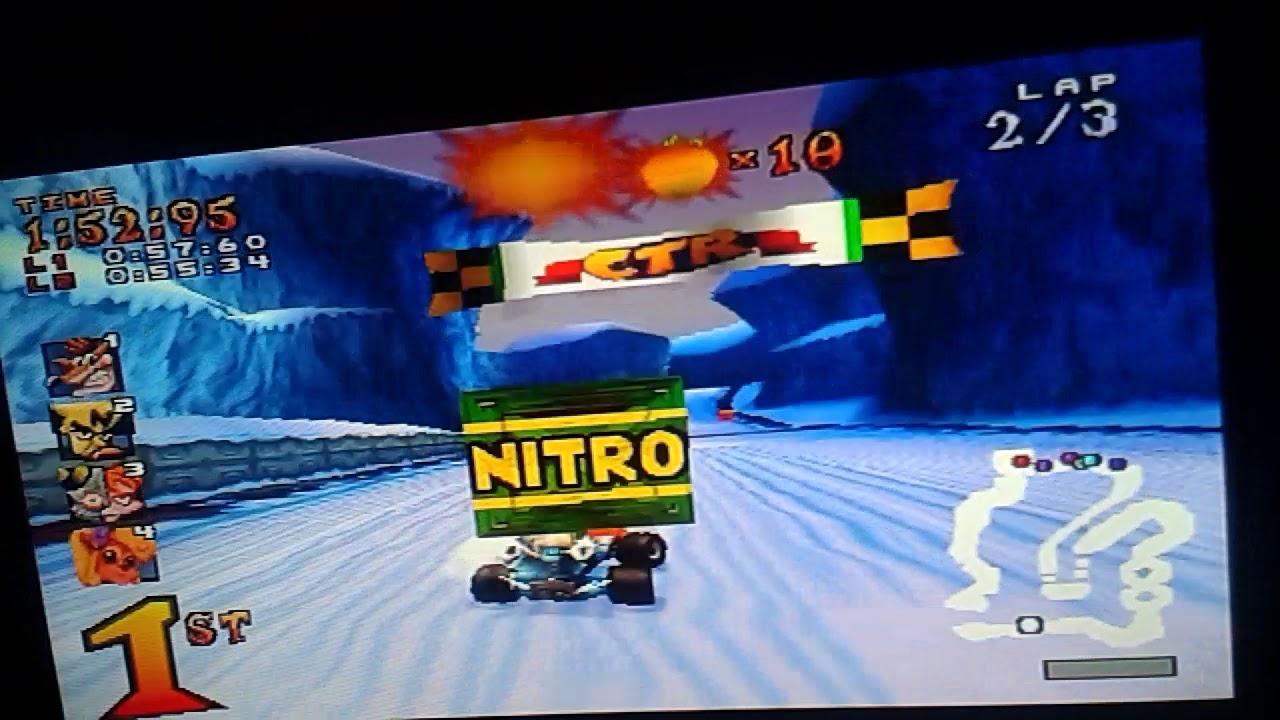 Crash Team Racing (PS1) Part 13 - Polar Pass (Trophy Race) - YouTube