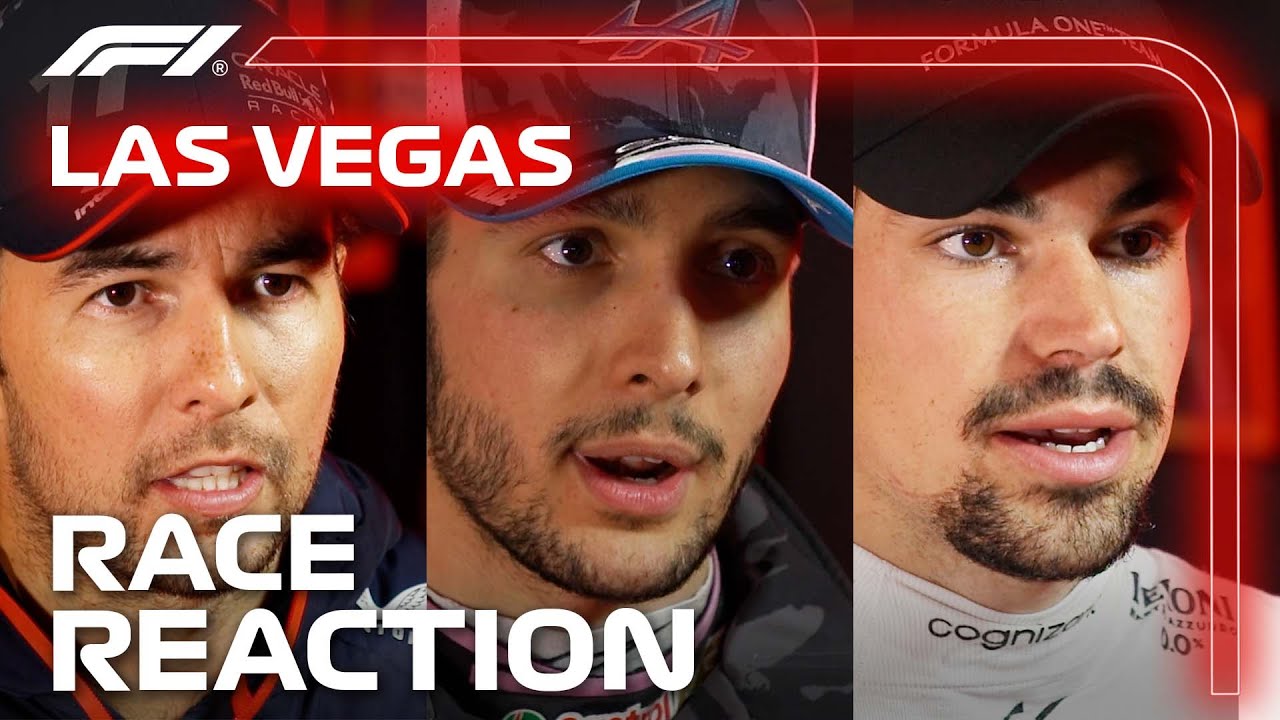 Drivers' Reaction After the Race | 2023 Las Vegas Grand Prix - YouTube