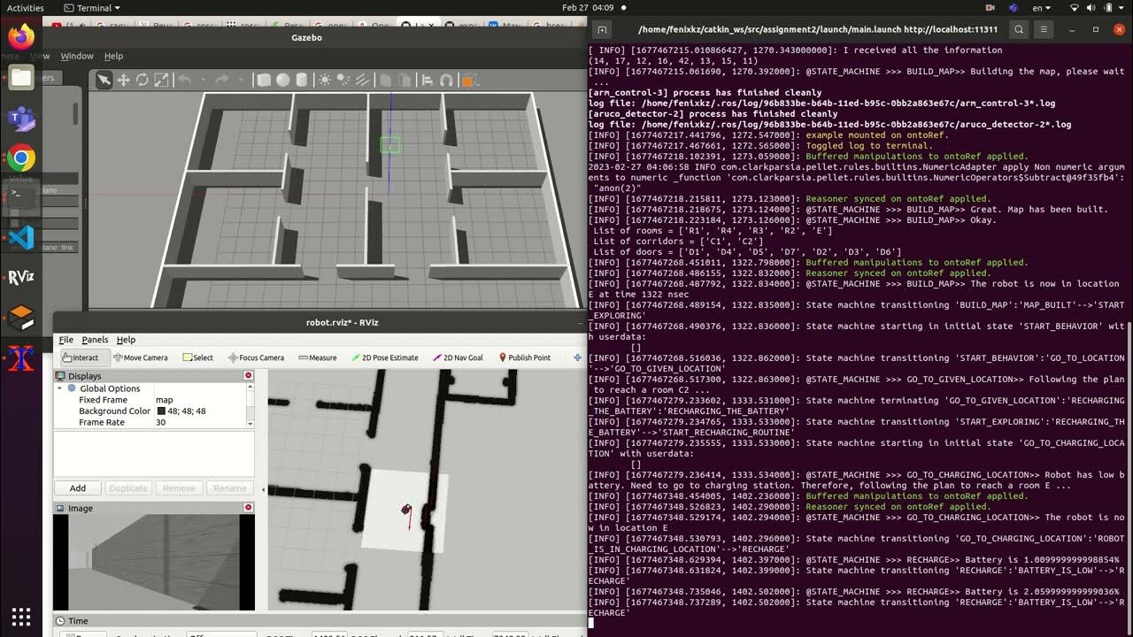 Experimental Robotics Second Assignment Example - YouTube