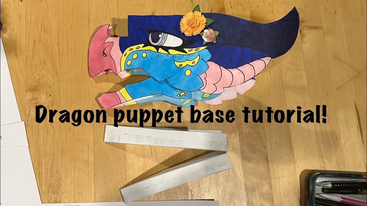 How to make a dragon puppet base! - YouTube