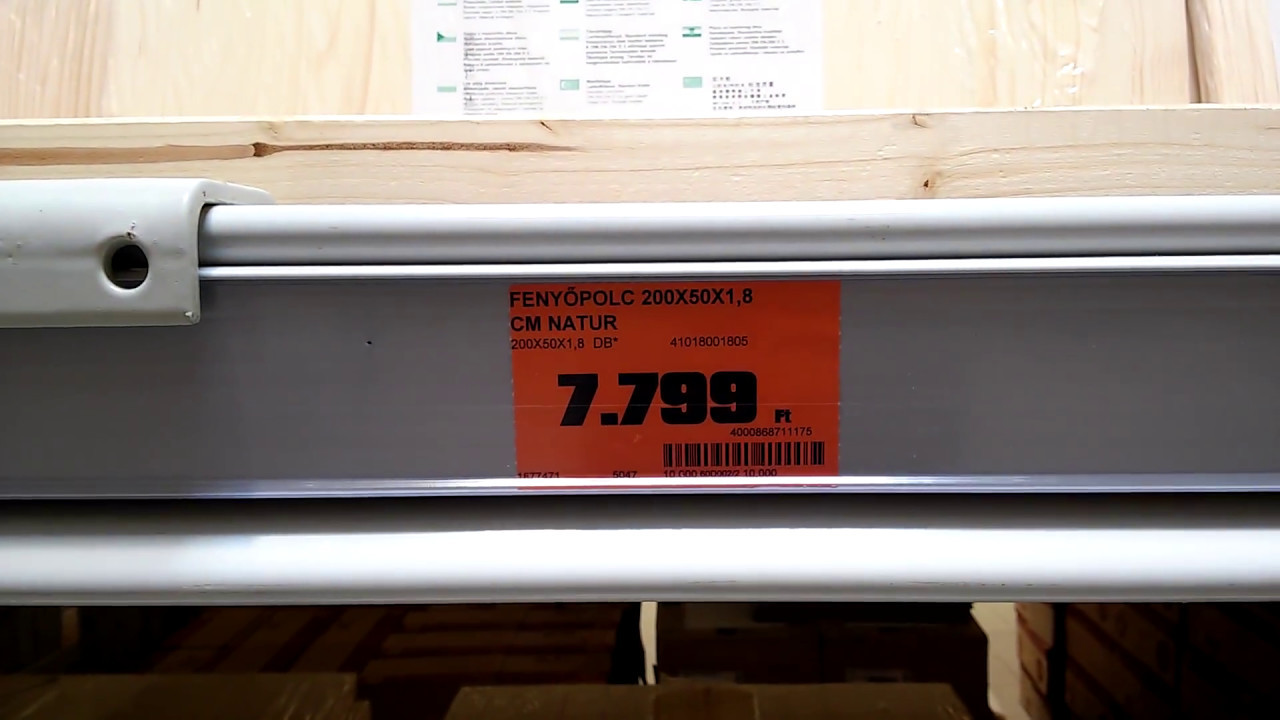 Fenyő polcok az OBI ban 2017 05 10 - YouTube