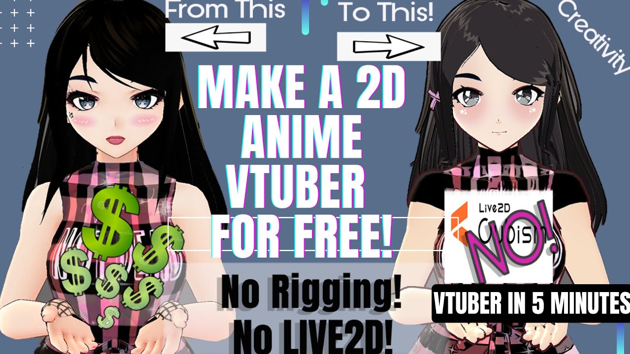 How To Make A 2D Anime Looking Vtuber VRoid Model For Free Without How To Make A 2D Anime Looking Vtuber VRoid Model For Free Without