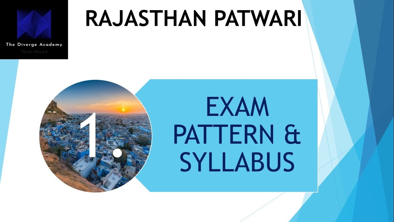 Patwari Exam Syllabus and Pattern #RAJASTHAN #PATWARI #RAS #RAJASTHANGK ...