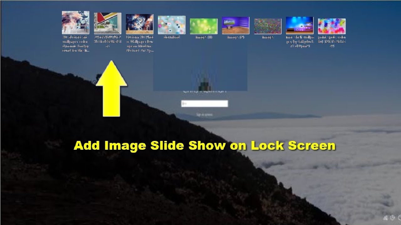 How to Set Custom Rotating Images on Windows 10 Lock Screen - YouTube