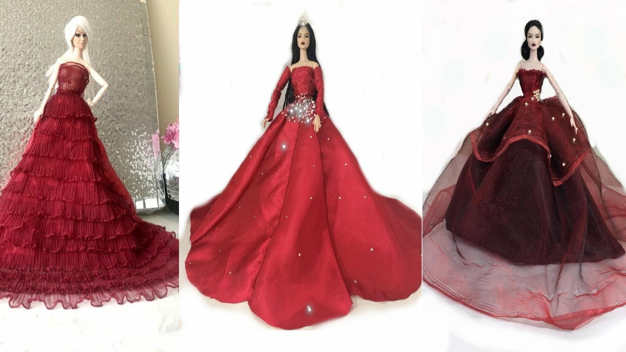 Glamorous Dresses For Fashion Royalty Display - YouTube