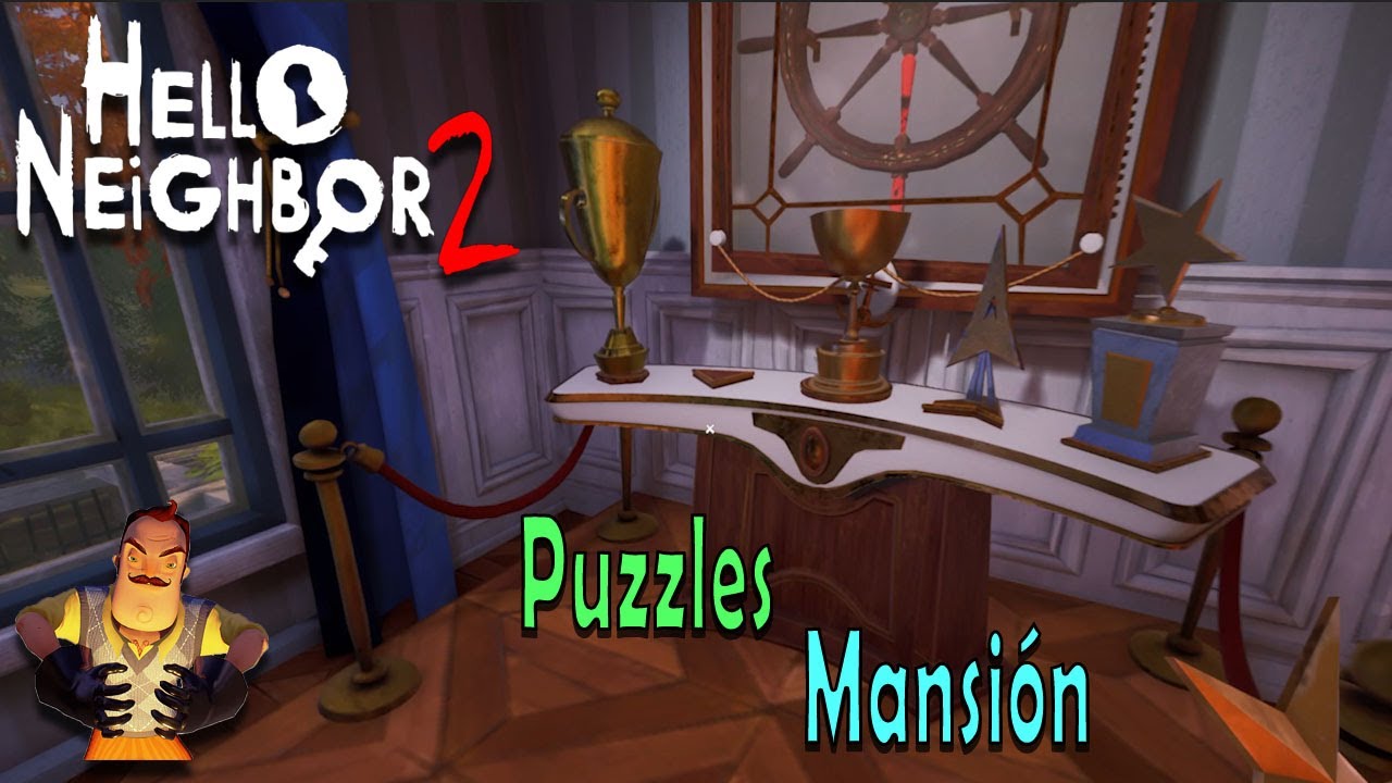 Hello Neighbor 2 - Todos los PUZZLES de la Mansión - YouTube