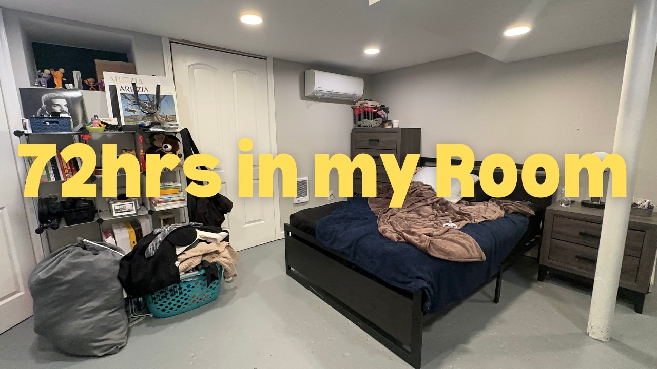 Spending 72hrs in my Room Against my Will (Room Vlog 2024) - YouTube