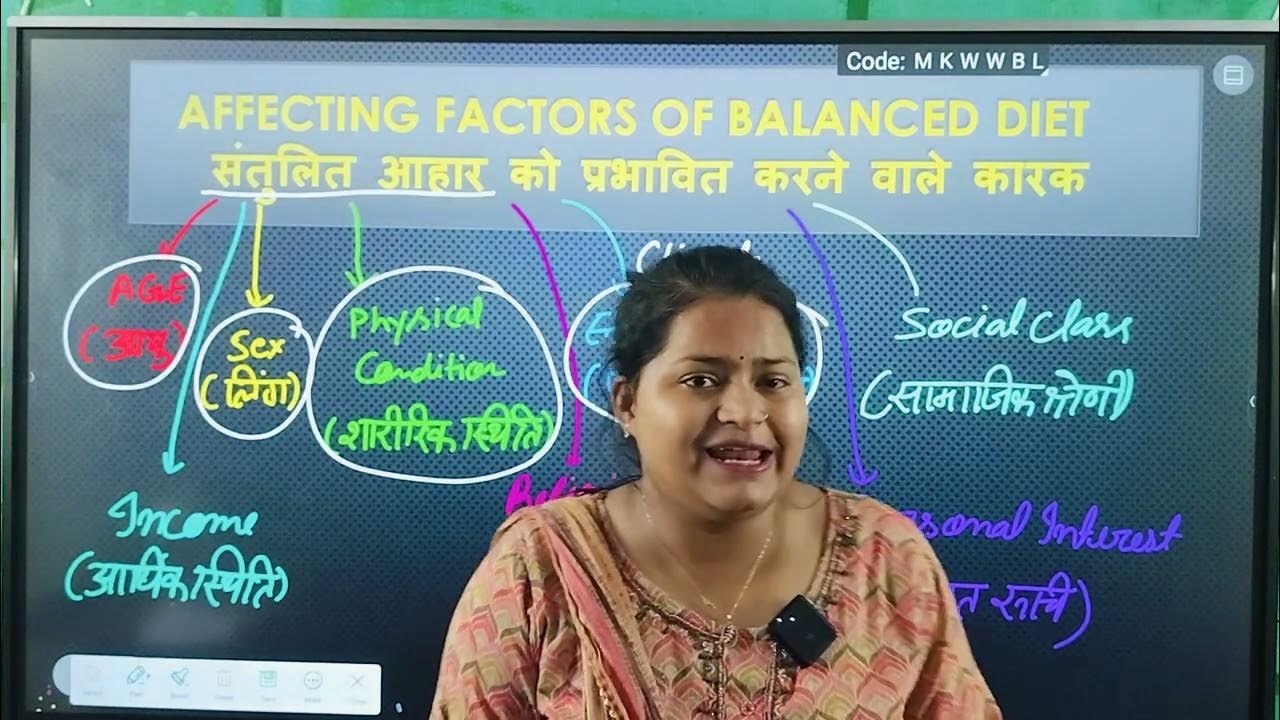#Balance diet part 2# important for minor course#influencing factors ...