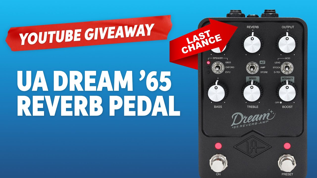 GIVEAWAY 🎁 — Time Is Running Out | UA Dream ’65 Reverb Pedal - YouTube