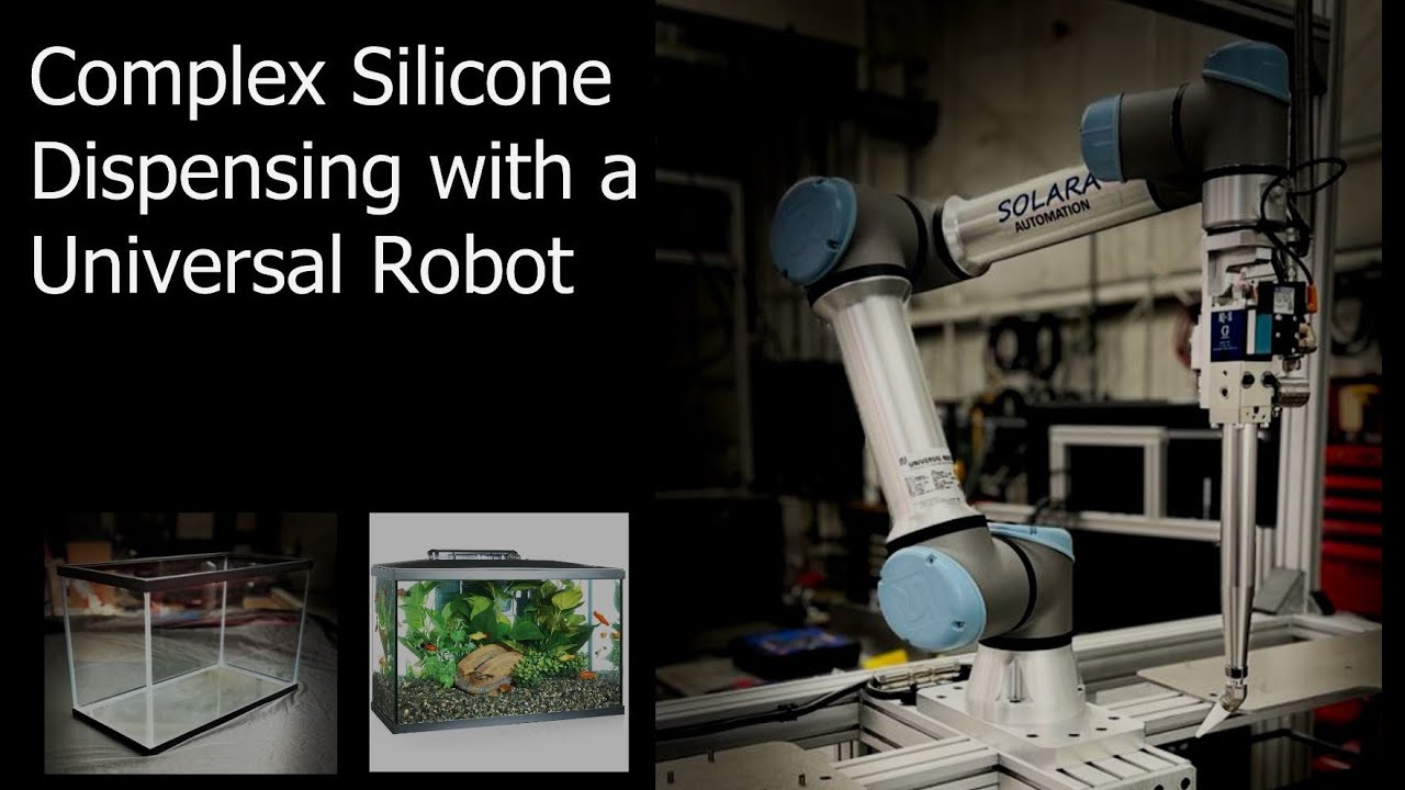 Complex Silicone Dispensing with a Universal Robot - YouTube