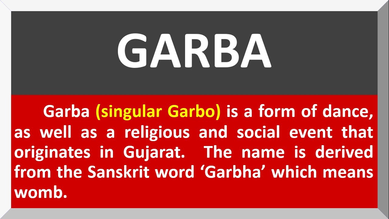 Essay about Garba Dance in English | Few sentences about Garba Dance in ...