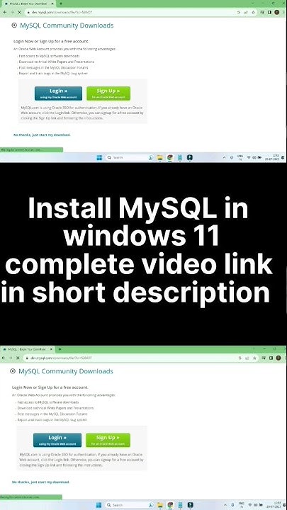 How To Install MySQL (Server and Workbench) - YouTube