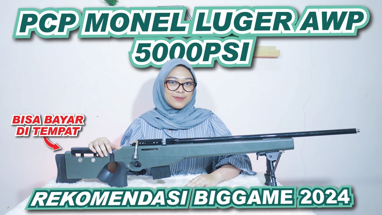 ULAS TUNTAS SENAPAN PCP LUGER AWP 5000PSI - YouTube