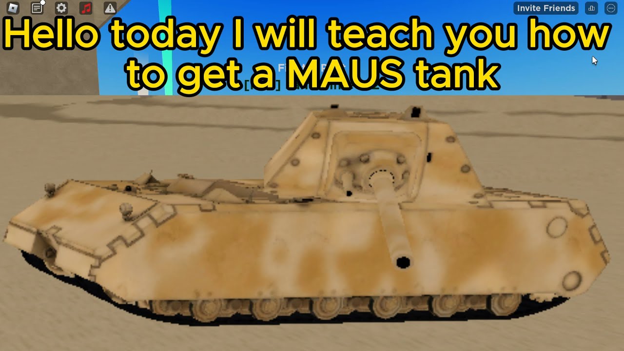 Hello today I will teach you how to get a MAUS tank - YouTube