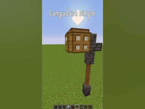 Tuto Lampadaire simple dans Minecraft - YouTube