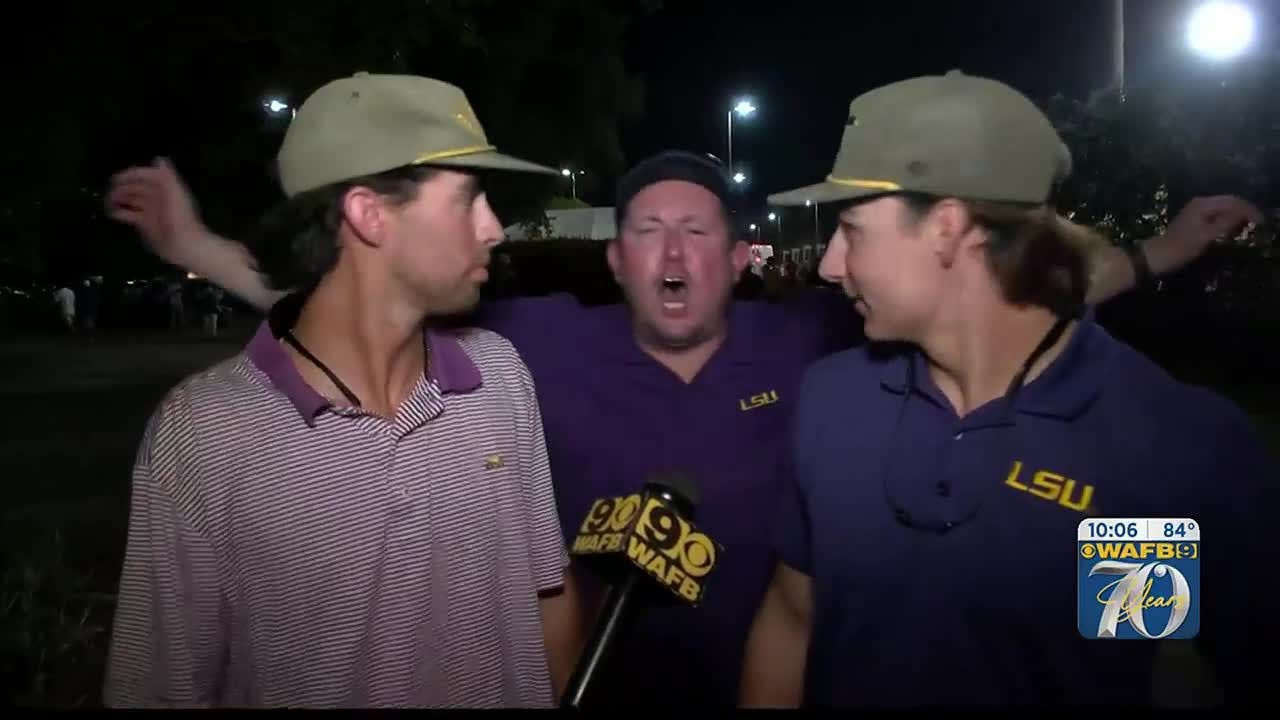LSU fans react to Tigers earning berth in CWS - YouTube