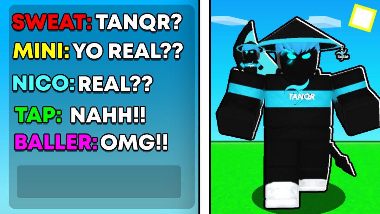 I Became TANQR in Roblox Bedwars... - YouTube