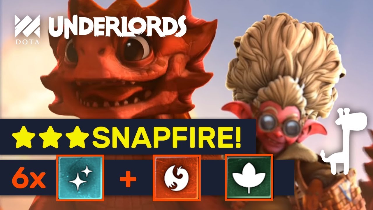 SNAPFIRE! High Rank Dragon Druids 6 Mages Build! | Dota Underlords ...