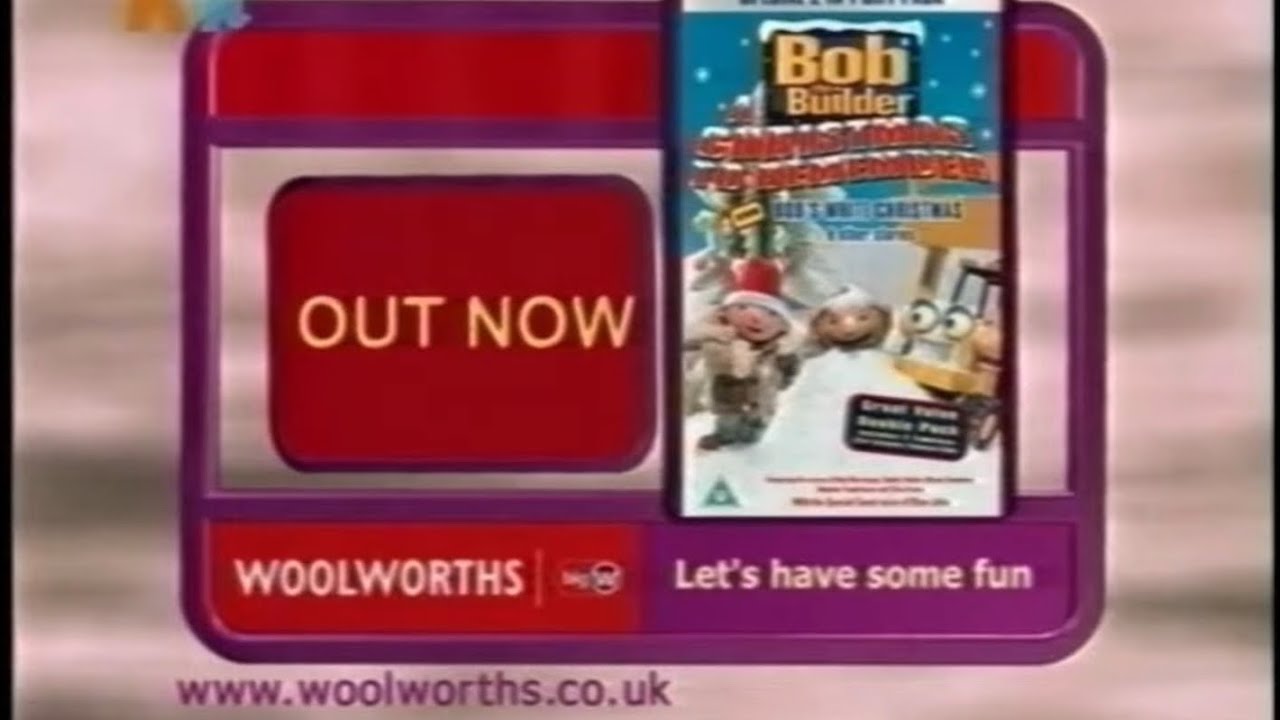 Bob The Builder: A Christmas To Remember (Woolworths) DVD UK Advert ...