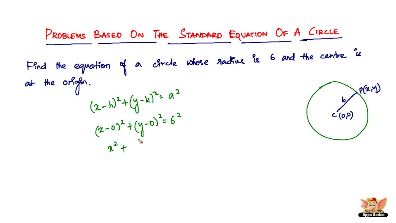 How to solve problems based on standard equation of a Circle? -- Vol. 2 ...