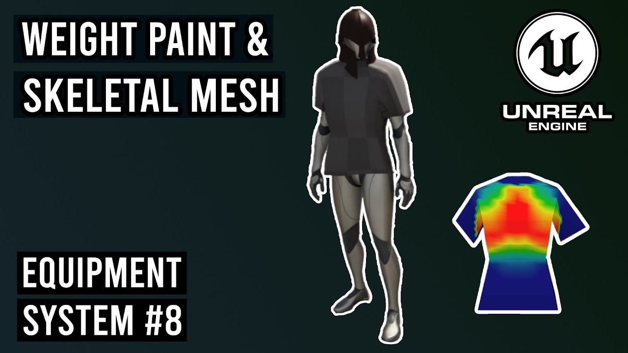 Create Armor with Bones and Weight Paint - Equipment System #8 #ue5 ...
