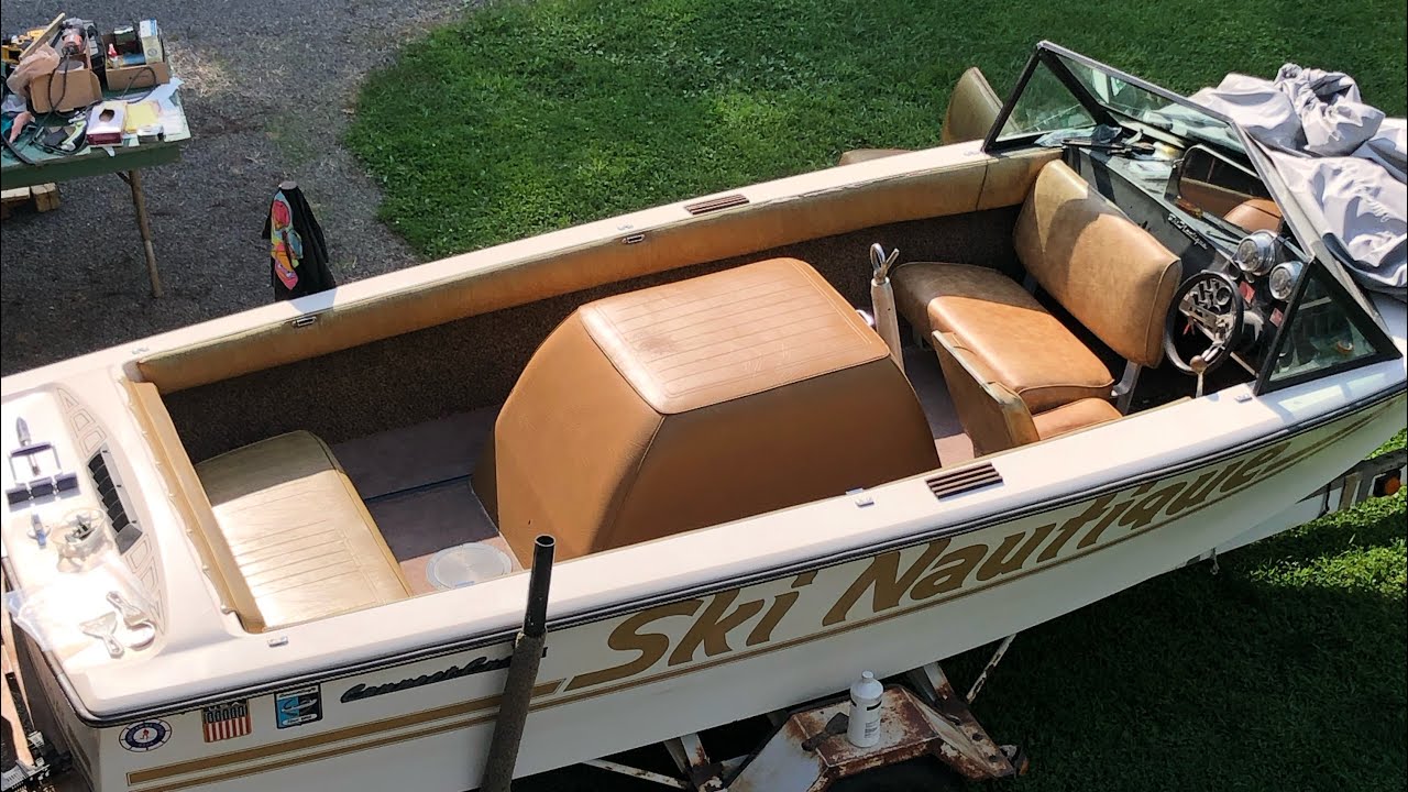 1979 Correct Craft Ski Nautique Restoration - Sitting for years! - YouTube