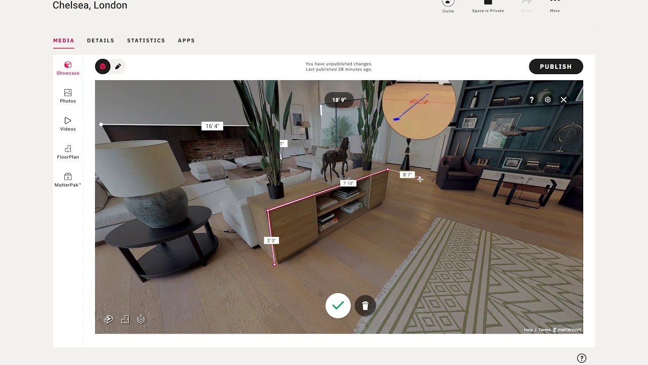 How Visitors can use Matterport Measurement Mode - YouTube