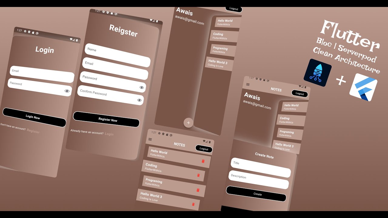 Flutter | Dart | Serverpod | Bloc | For Beginners with Serverpod Backend | Episode 04 - YouTube