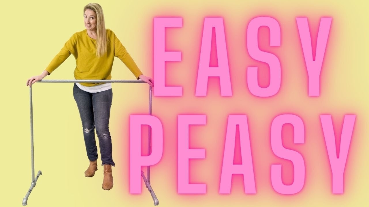 DIY Ballet Barre - Single Ballet Barre with Galvanised Steel Pipes Step by Step instructions ...