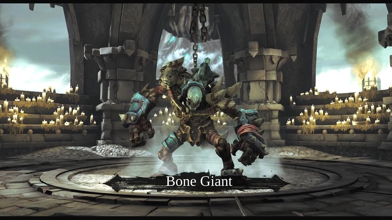 Darksiders II Deathinitive - The Bone Keeper and Bone Giant Boss Fight ...