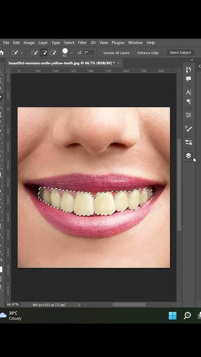 Whitening Teeth - Short Photoshop Tutorial - YouTube