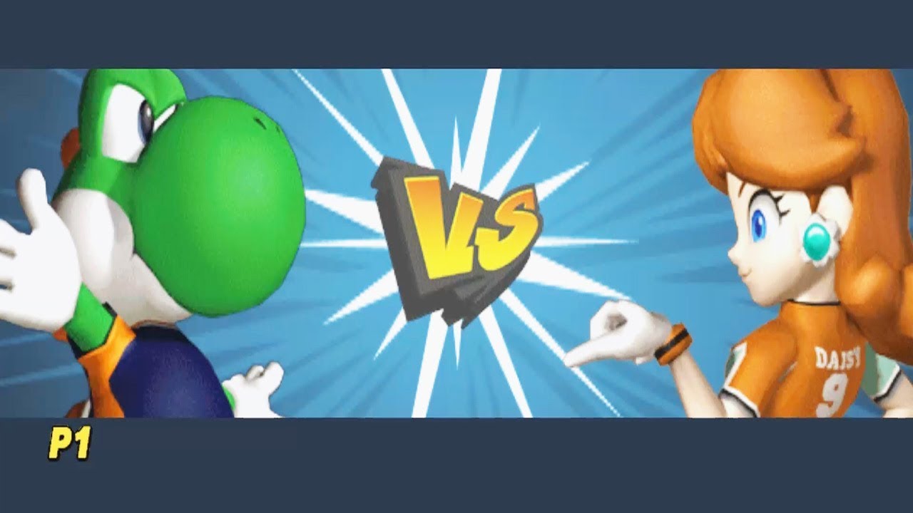 Super Mario Strikers Super Flower Cup Yoshi Vs Mario Super Mario ...
