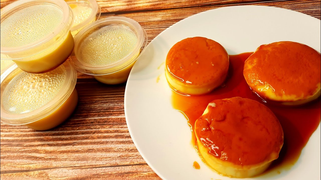 10 min caramel egg cup pudding/desert recipe | caramel pudding,3 ...