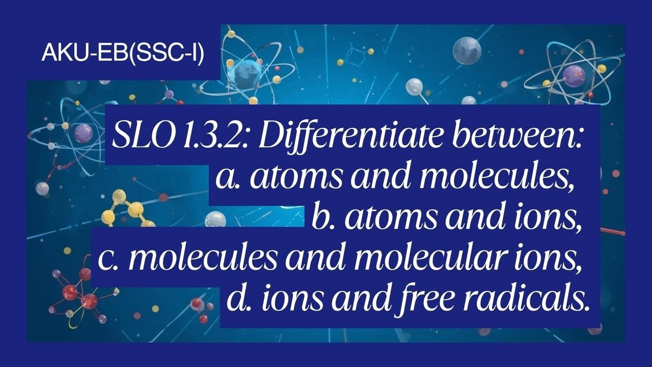 Difference between Atom,molecule,molecular ion,ion and free radicals ...