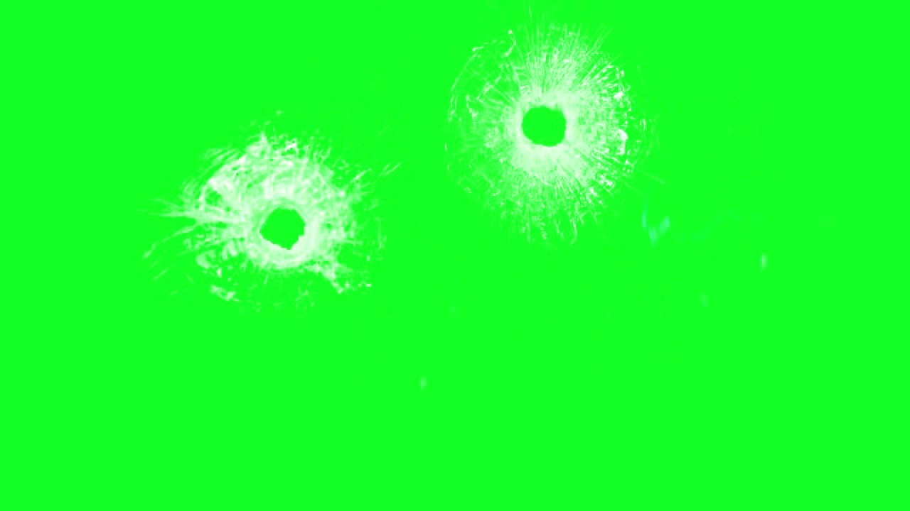 Green Screen Bullet Holes Glass - YouTube