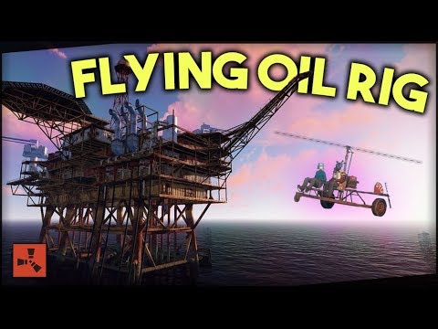 Taking Oil Rig With A Mini Copter - Rust Trio Series - YouTube
