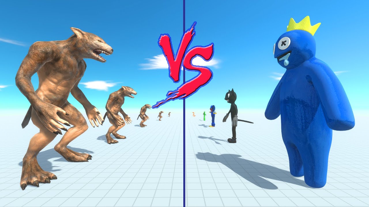 Fantasy Werewolf Power VS Team Rainbow Friends - Animal Revolt Battle ...