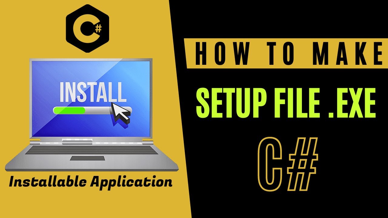 How to Create Software Setup (.exe) in C# - YouTube