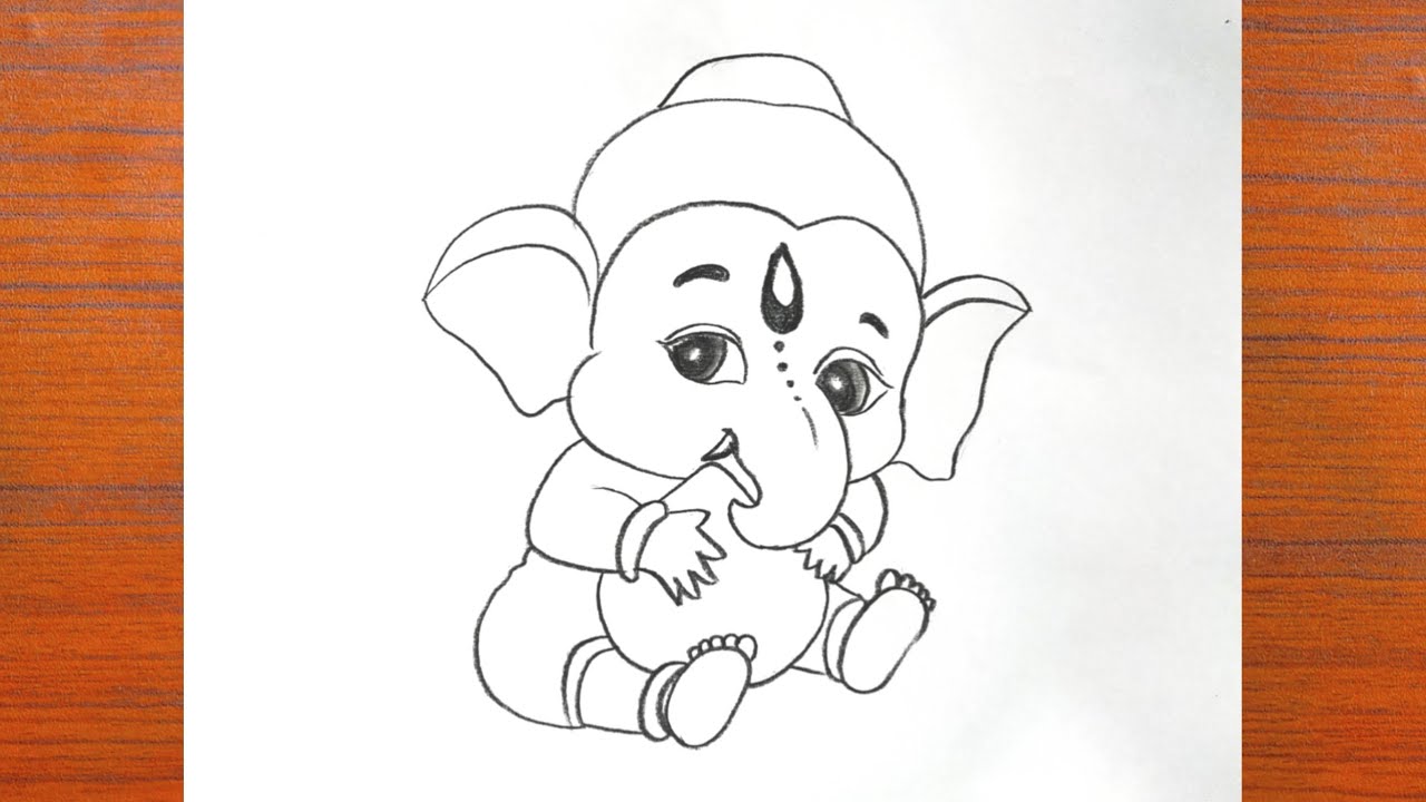 lord Ganesh ji ki drawing,lord Ganesha drawing easy step by step,easy ...
