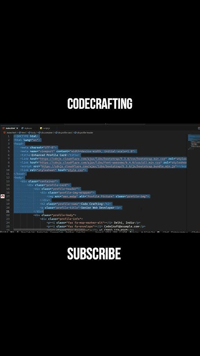 Elevate your web design with stunning Profile Card effects! #CodeCrafting#WebDevelopment - YouTube